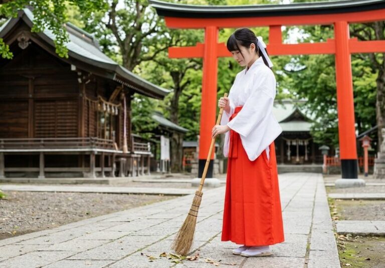 What is a miko in Japan?