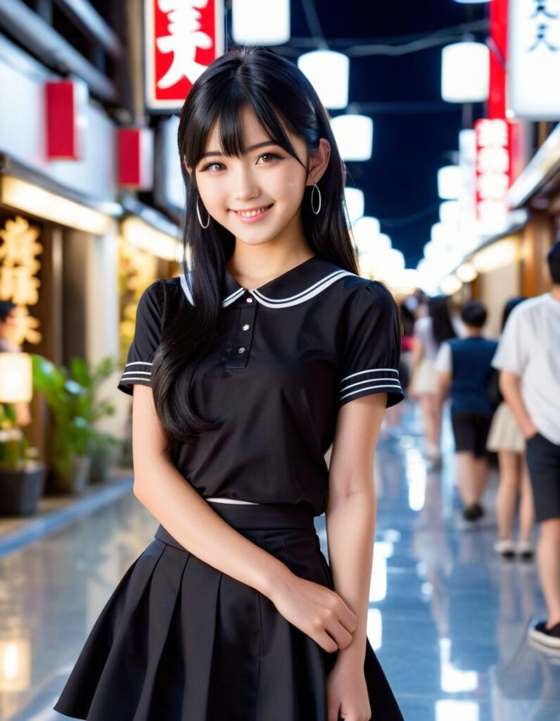 AI generated beautiful Japanese girls