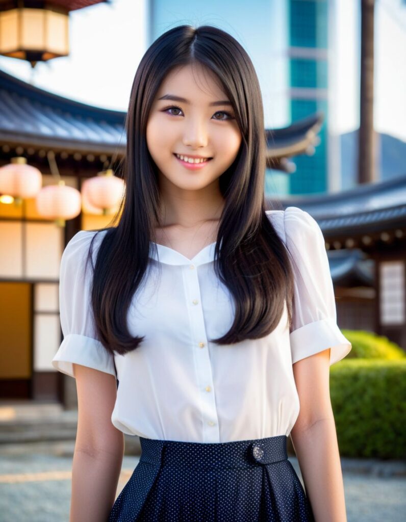AI generated beautiful Japanese girls